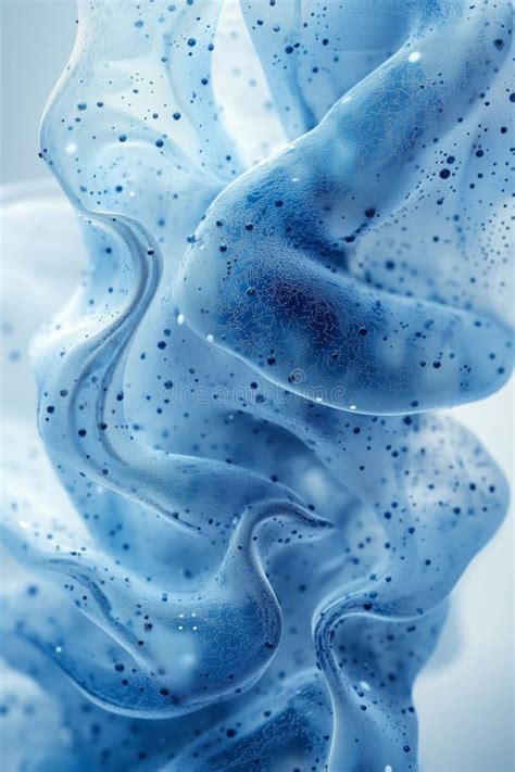 Blue Abstract Wave Pattern With Glitter Effect Creating Dynamic Flowing Shapes Generated By Ai