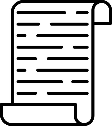 Script Line Icon 50475895 Vector Art At Vecteezy