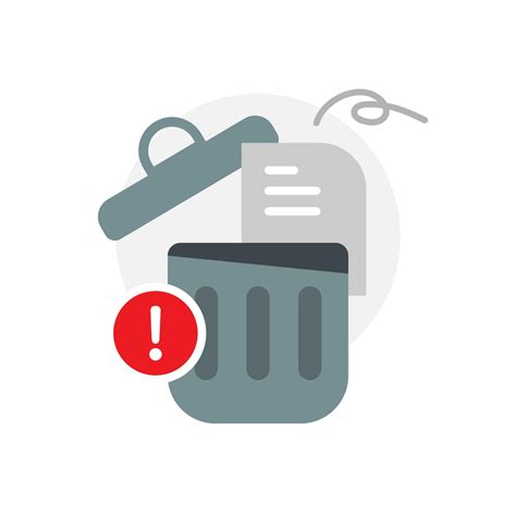 Delete Confirmation Message Concept Illustration Flat Design Vector