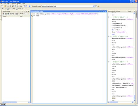 launching gems in matlab command window download scientific diagram