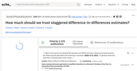 [citation Report] How Much Should We Trust Staggered Difference In Differences Estimates