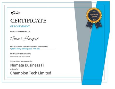Umar Hayat On Linkedin Cyber Security Certification