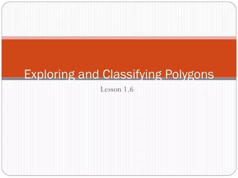 PPT Exploring And Classifying Polygons PowerPoint Presentation Free Download ID 2609166