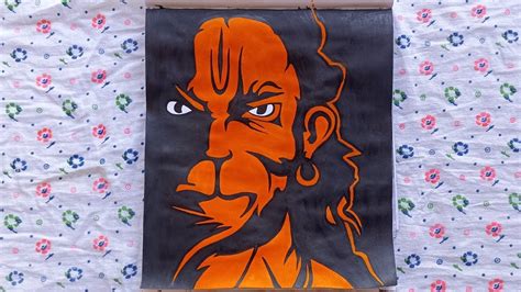 How To Draw Hanuman Ji Drawing Lord Hanuman Ji Painting Step By Step Hanumanji YouTube