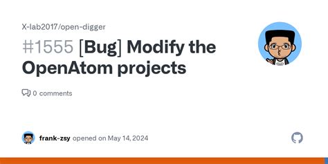 Bug Modify The Openatom Projects · Issue 1555 · X Lab2017open