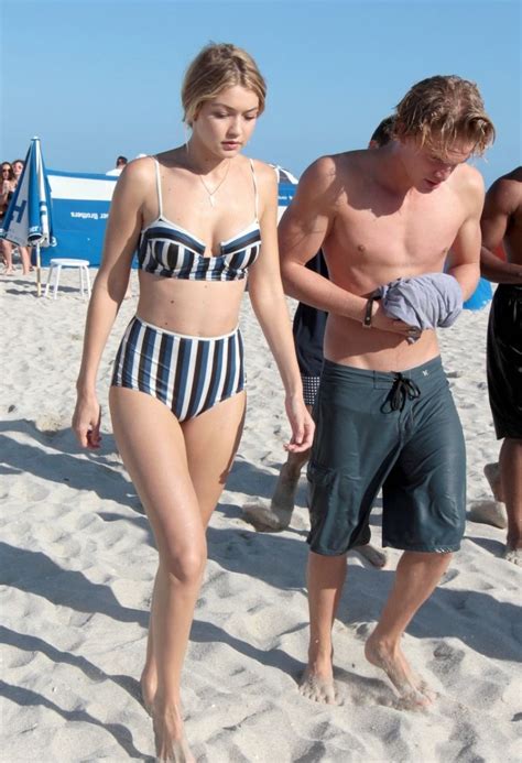 Gigi Hadid In Bikini At A Beach In Miami Hawtcelebs