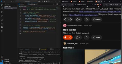 Swarnadeep Banerjee On Linkedin Python Automation Redditbot Coding Learningbydoing