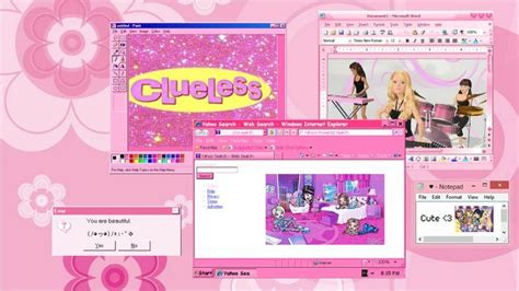 2000s Pink Desktop Wallpaper