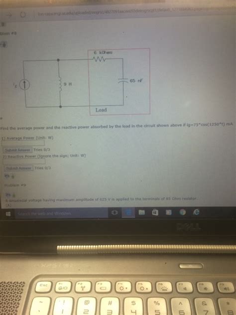 Solved Find The Average Power And The Reactive Power Chegg
