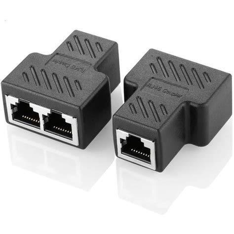 Rj45 Connector Network Extender Female To Female Ethernet Adapter