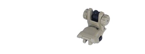 Ics Cxp Series M4 M16 Airsoft Flip Up Rear Iron Sight Tan [ma 163