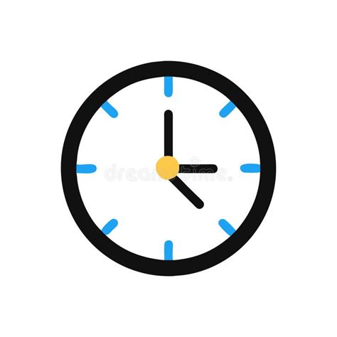 Unique Design Of Analog Clock Icon Stock Vector Illustration Of Time