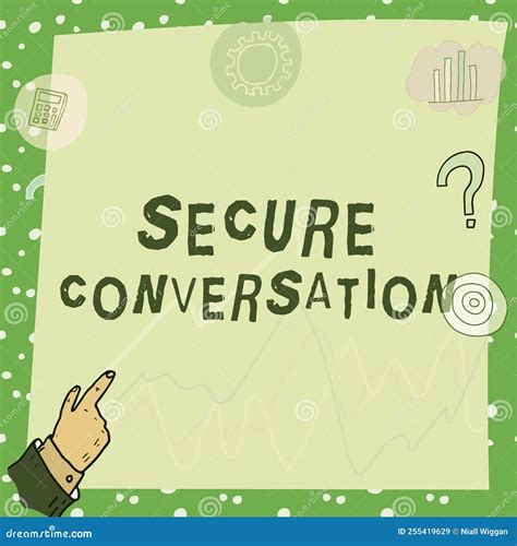 Text Caption Presenting Secure Conversation Conceptual Photo Secured