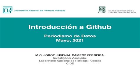 introducción a github troducción a github periodismo de datos mayo