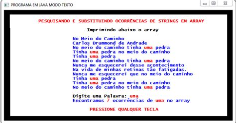Samuel Lima Programador Ccjava Pesquisando E Substituindo