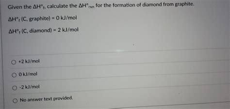 Solved Given The Ah°f Calculate The Ahºrn For The Formation