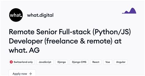 Himalayas On Linkedin Remote Senior Full Stack Pythonjs Developer