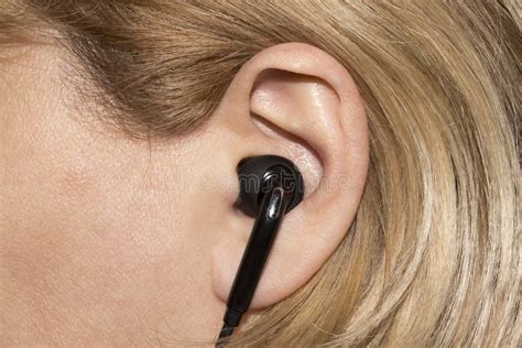 Headset Earphone With MIC Wired Stock Photo Image Of Modern Smartphone