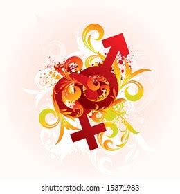 Vector Ornament Sex Symbols Stock Vector Royalty Free Shutterstock