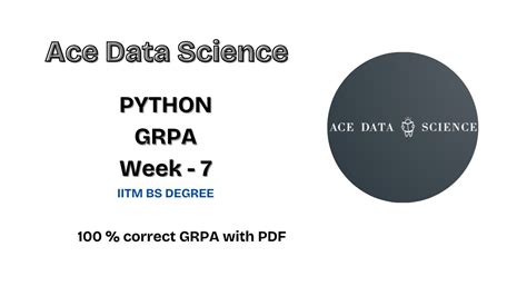 Python Grpa Week 7 100 Correct Pdf Is In Comment Box Ads Youtube