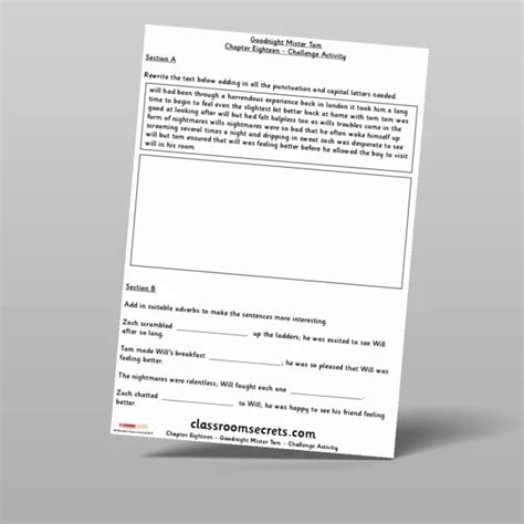 Ks2 Goodnight Mister Tom Chapter 18 Whole Class Guided Reading Pack