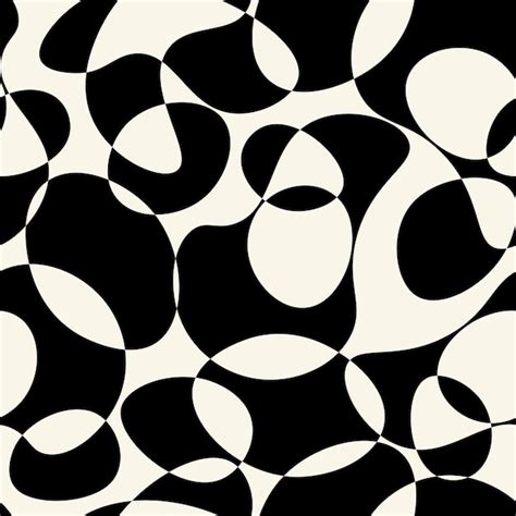 premium vector abstract blobs decorative seamless pattern repeating