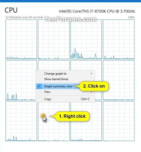 Toggle Graph Summary View On Or Off In Windows 10 Task Manager Tutorials