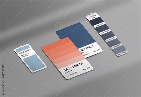 Color Palette Swatch Mockup Stock Template Adobe Stock