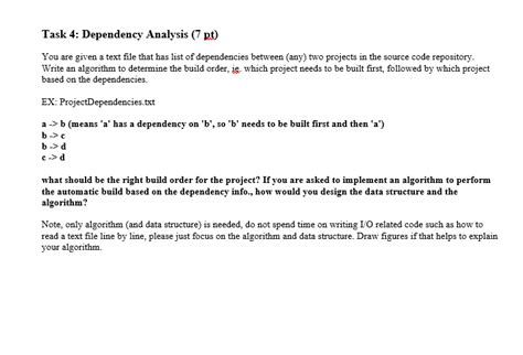 Task 4 Dependency Analysis 7 Kt You Are Given A