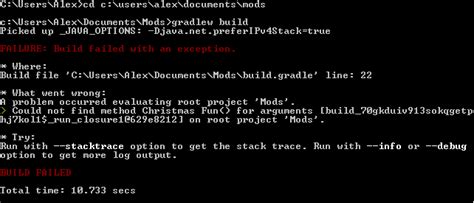 Gradle Not Building Could Not Find Method For Argument Modification