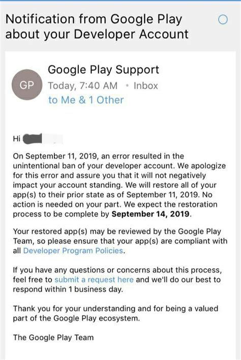 Google Banned My Developer Account By Mistake I Ll Be Getting My Account Back But I Won T Get