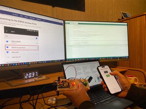 webinterface met lokaal accesspoint op esp32 voor besturing machine