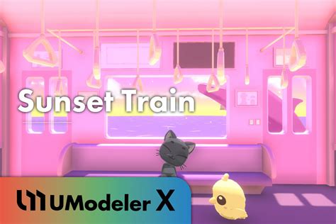 sunset train umodeler x 3d environments unity asset store