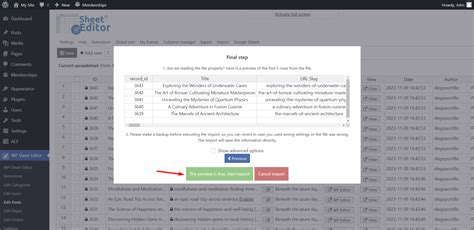 wordpress export and import advanced custom fields acf wp sheet
