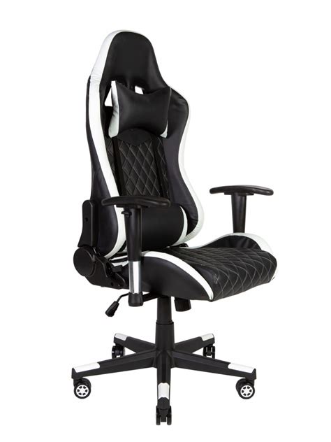 Игровое кресло Norden Lotus EVO черно-белая экокожа купить в Москве ...