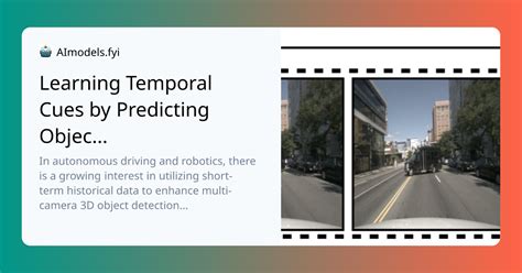 Learning Temporal Cues By Predicting Objects Move For Multi Camera 3d