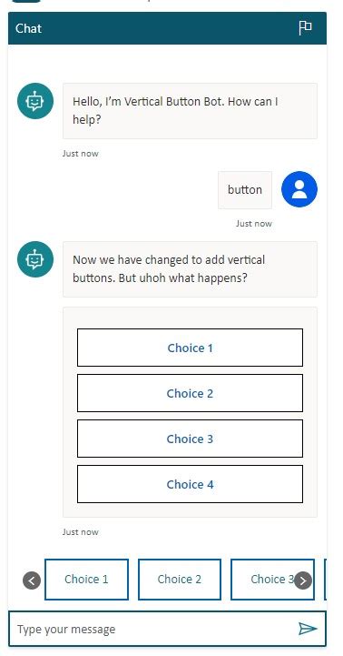 Adding Vertical Buttons To Power Virtual Agents Revisited