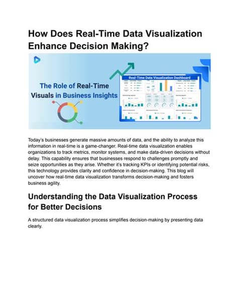 Why Cloud Data Visualization Matters For Data Driven Companies Pdf