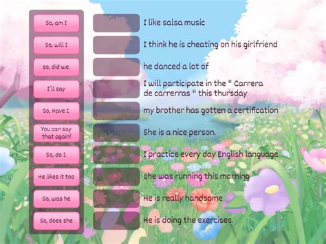 Positive Statements Expressions For Agreement Une Las Parejas