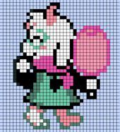 Ralsei Deltarune Pixel Art Grid