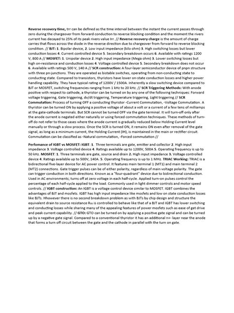 Reverse Recovery Time Pdf Field Effect Transistor Bipolar