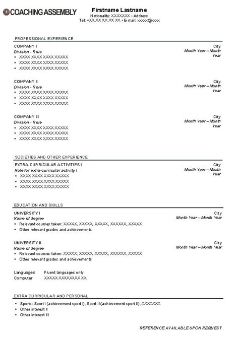 CV Template This CV Template Is Here To