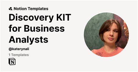 Discovery Kit For Business Analysts Template Creator Notion Marketplace