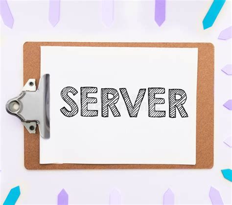 conceptual display server word written on computer program which