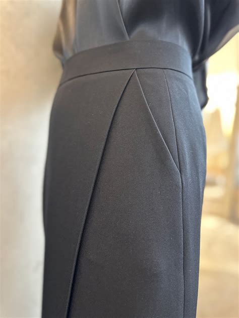 까르보 롱 랩스커트 H라인 치마 오피스룩 데일리