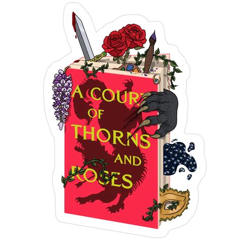 A Court Of Thorns And Roses Inspired Art Sticker A Court Of Thorns