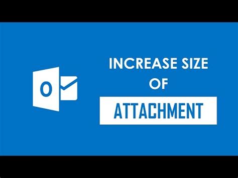 How To Increase Outlook Attachment File Size YouTube