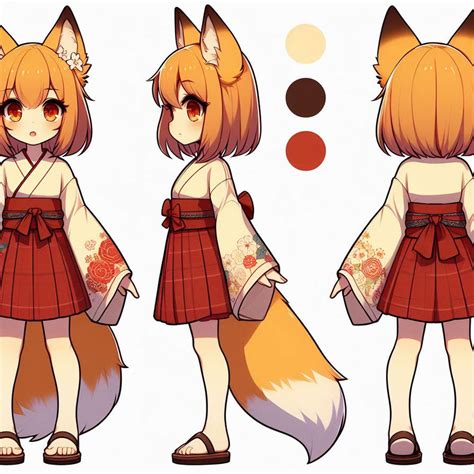 Cute Japanese Kitsune Girl 7 By Phuramaiart On Deviantart