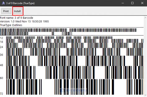 How To Create Barcode Using 3 Of 9 Font In Excel Exceldemy