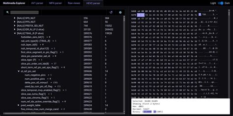Sharing A Browser Based Hevc Bitstream Explorer Rffmpeg